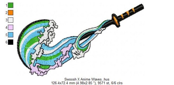 Swoosh x Sword Waves Free Embroidery Design – embwin – machine ...