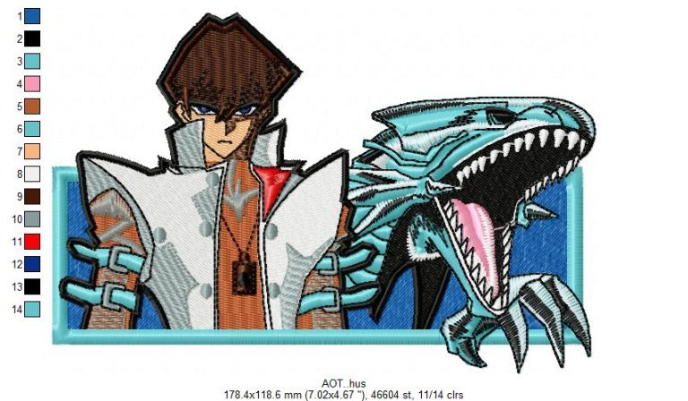 Yo Gi Yo Free Embroidery Design - embwin - machine embroidery designs