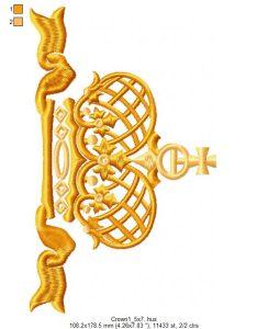 Golden Crown Free Embroidery Design – embwin – machine embroidery designs