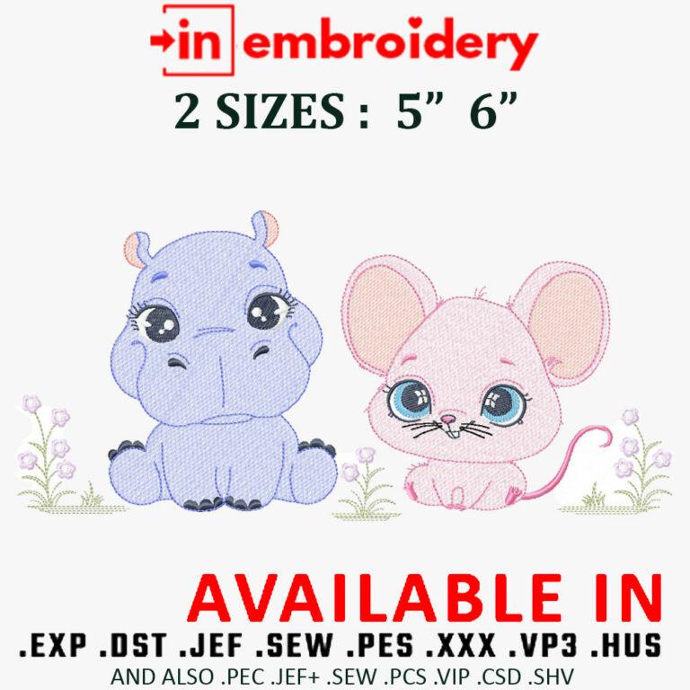 Pink Rat Cute Free Embroidery Design – embwin – machine embroidery designs