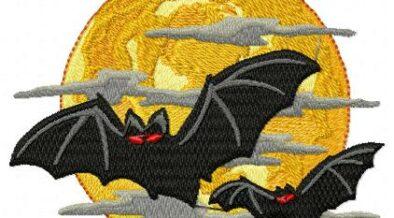 Bats Moon Free Embroidery Design - embwin - machine embroidery designs